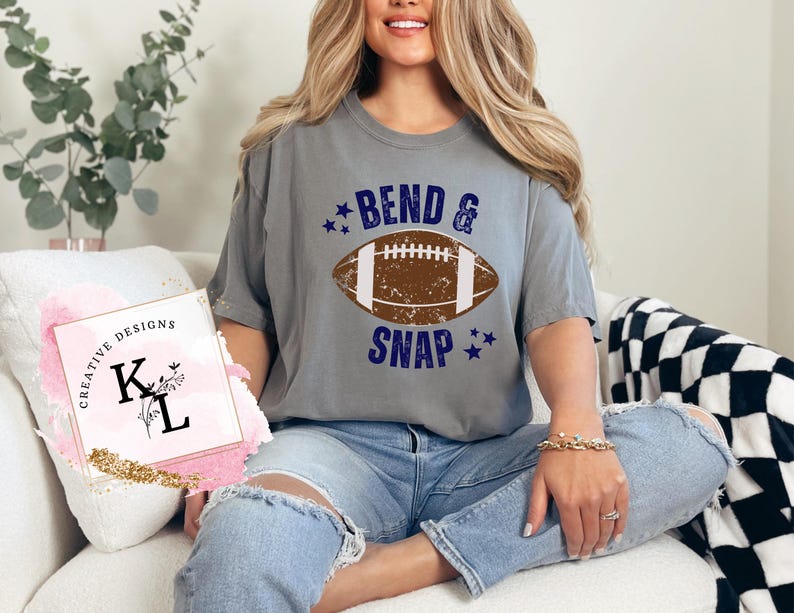 Bend and Snap Football _ Navy PNG (digital Download) - Etsy