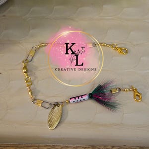 Hat Chain | Fishing Bait Style Trucker Cap Accessory, Pink Black - Etsy