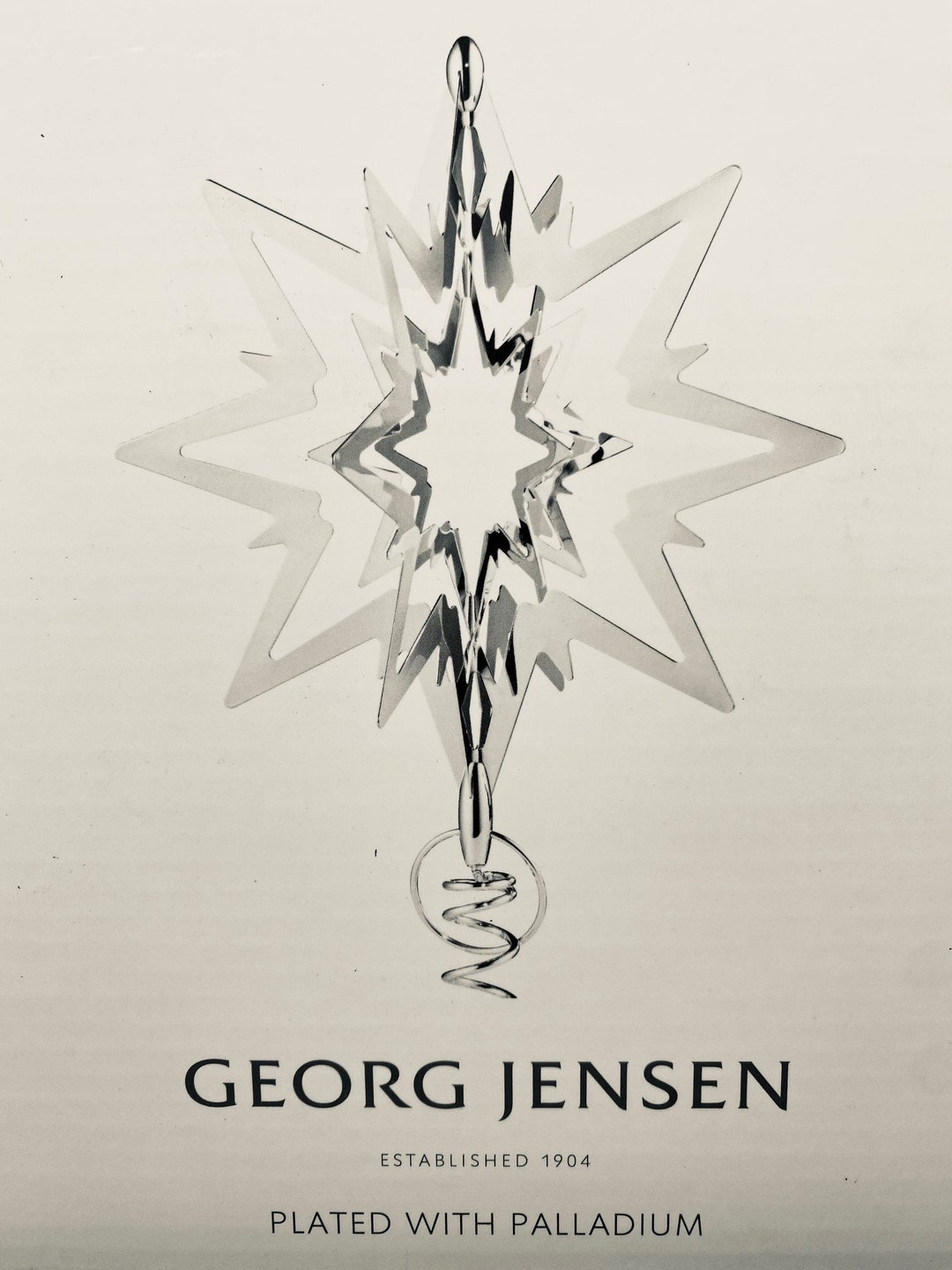Georg Jensen Top Star for Christmas Tree Palladium Plated - Etsy
