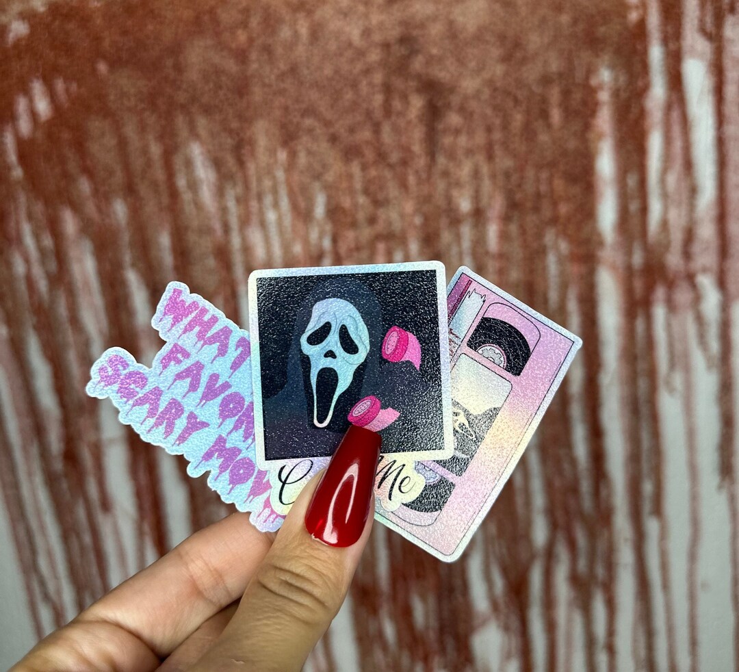 Ghost Face Holographic Horror Sticker Pack/ Scream Stickers/ - Etsy