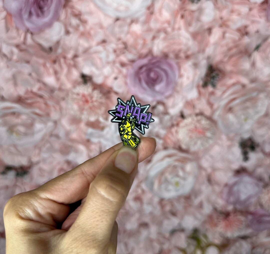 Thanos Hard Enamel Pin Marvel Pins Thanos Gauntlet Pin Infinity ...