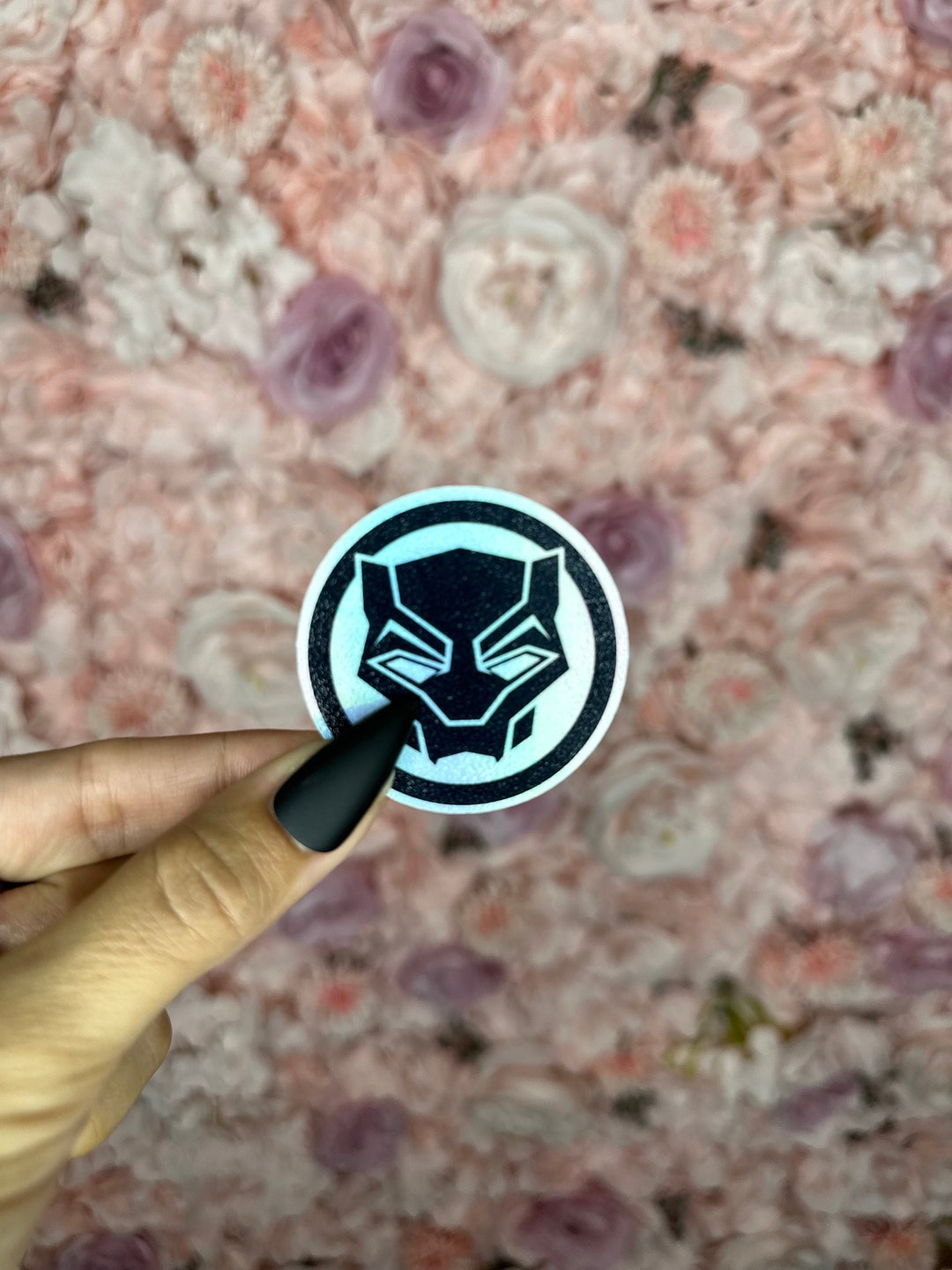 Holographic Black Panther Sticker/ Avenger Stickers/ Laminated Wakanda ...