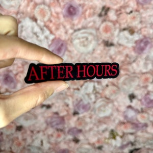 The Weeknd Holographic Sticker/the Weeknd After Hours Stickers/the ...