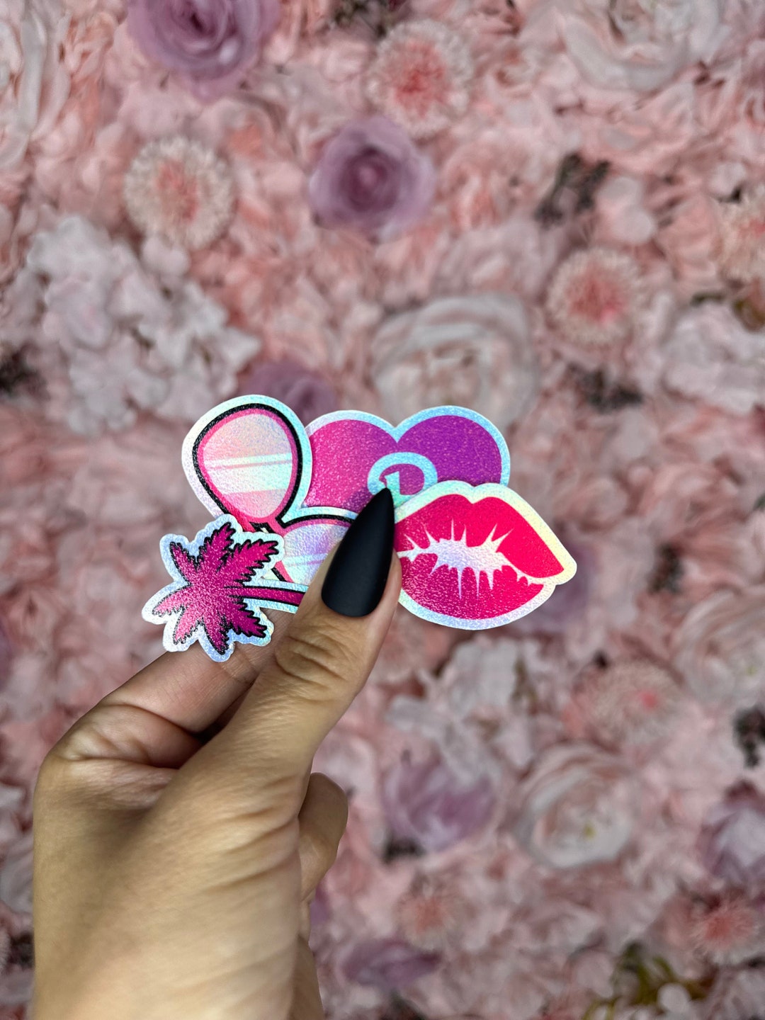 Holographic Doll Sticker Set/doll Stickers/laminated Doll Decor/sticker ...