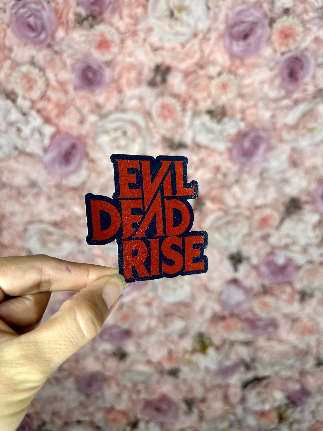 Evil Dead Rise Holographic Sticker/ Large Evil Dead Stickers/ Horror Movie Title/ Horror Gift ...