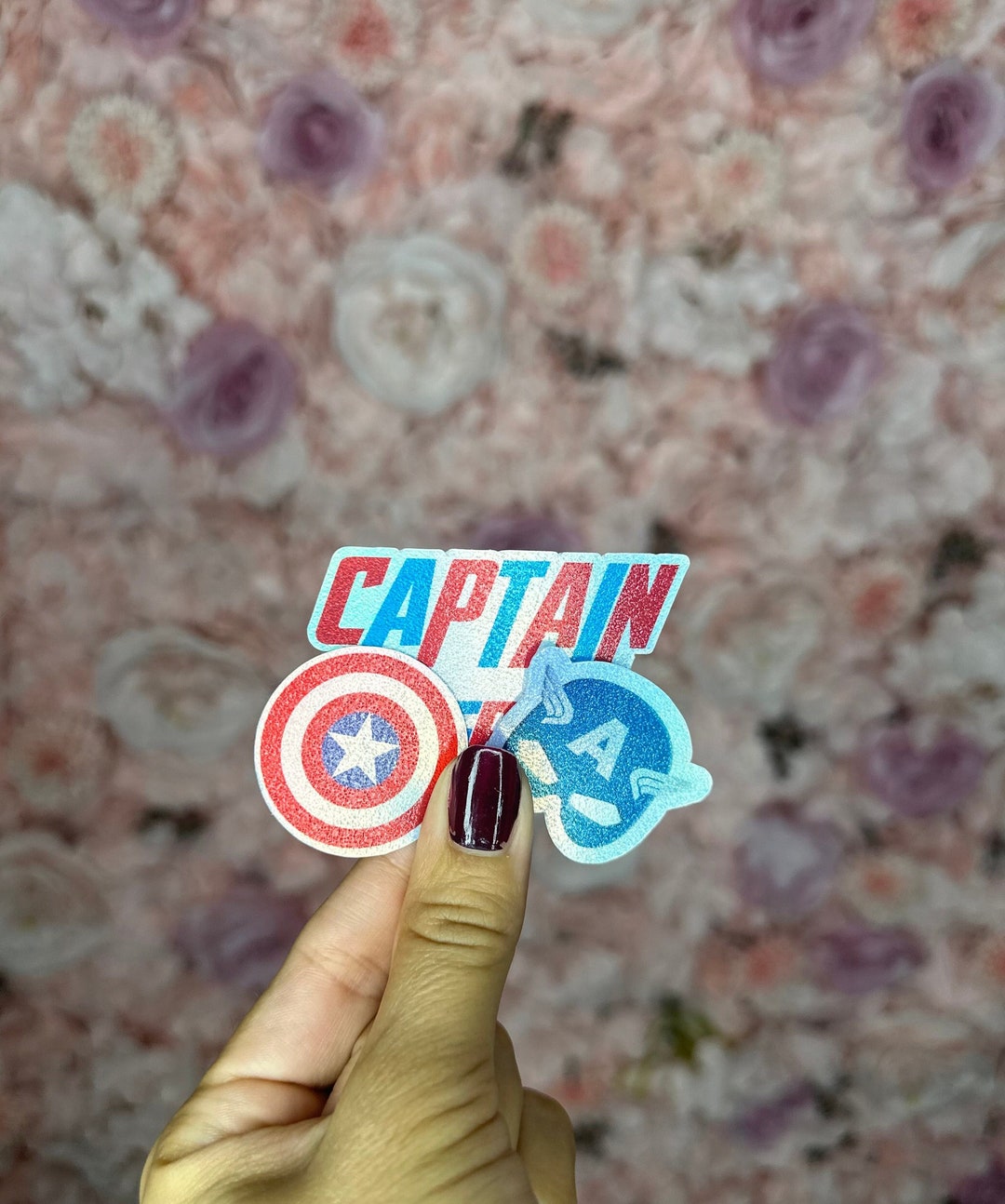 Holographic Captain America Sticker Pack Captain America Stickers ...