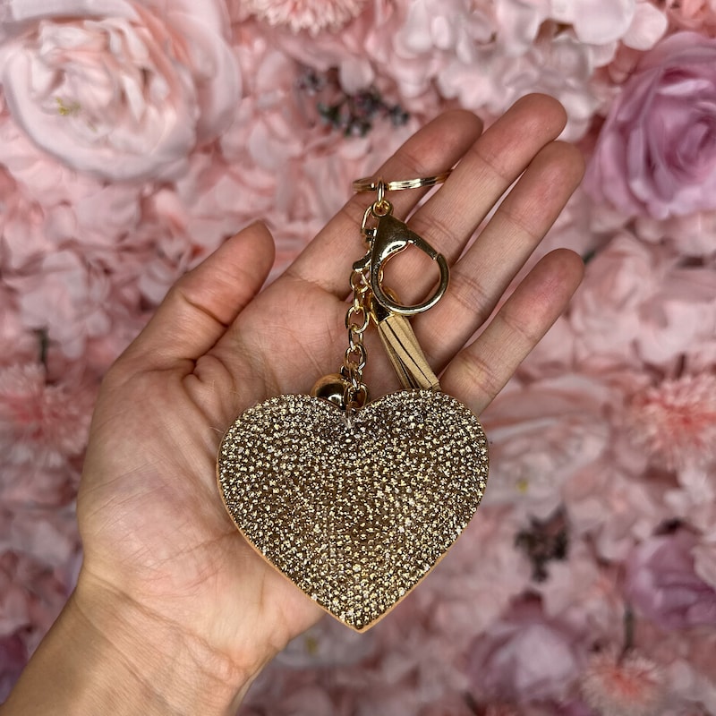 Heart Keychain - Etsy