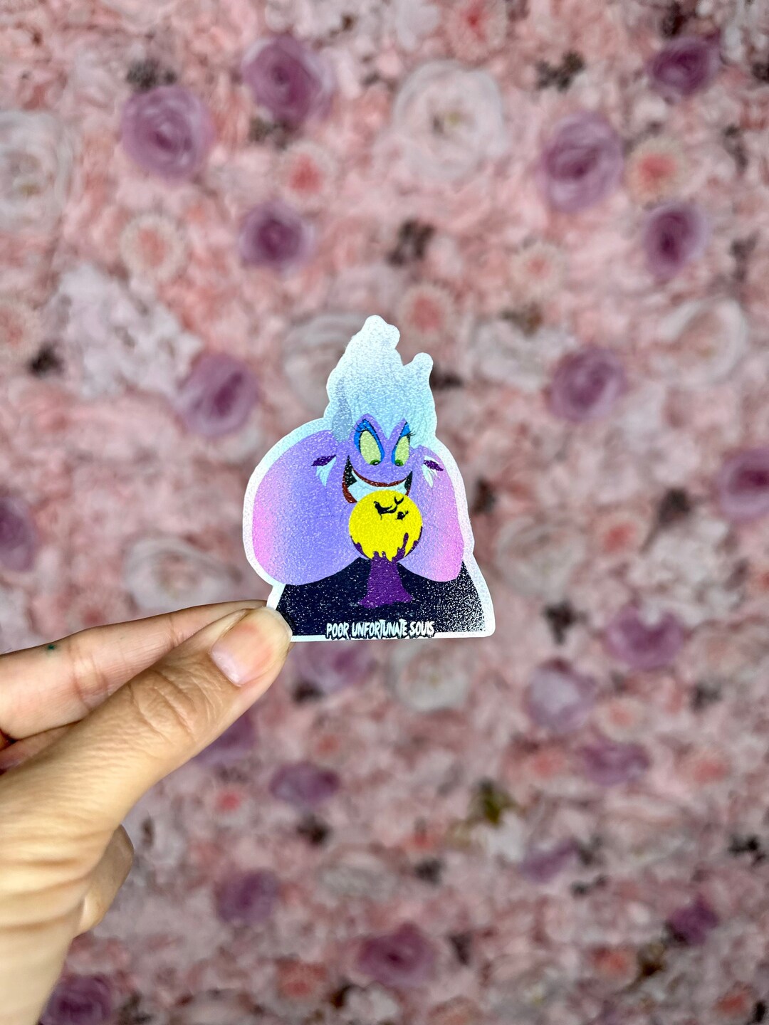 Little Mermaid Holographic Sticker/ Ursula Stickers/ Disney Villain ...