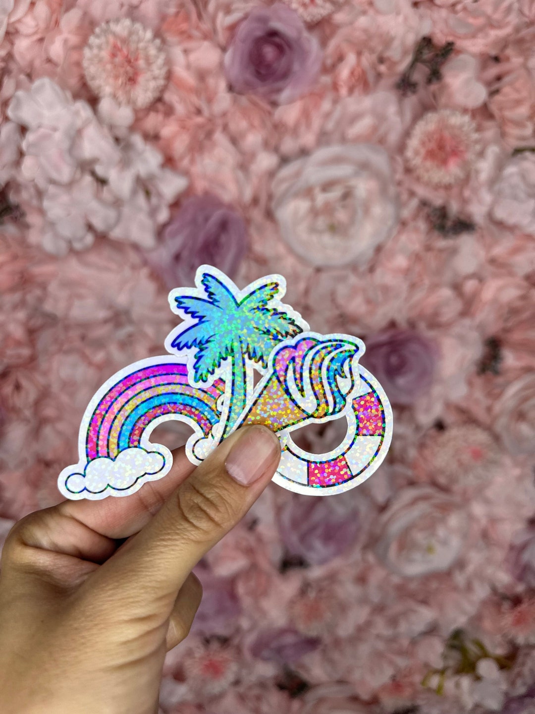 Holographic Doll Sticker Set/doll Stickers/laminated Doll Decor/doll ...