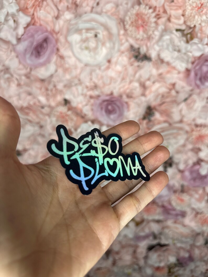Peso Pluma Holographic Sticker/ Peso Pluma Laminated Sticker/ - Etsy