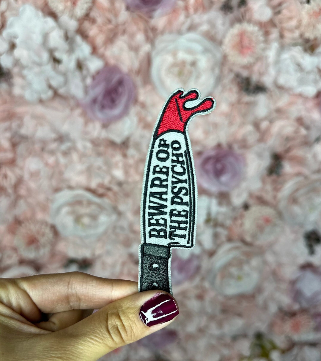 Horror Themed Patch psycho Horror Patch Blood Drenched Decor Halloween Patches - Etsy