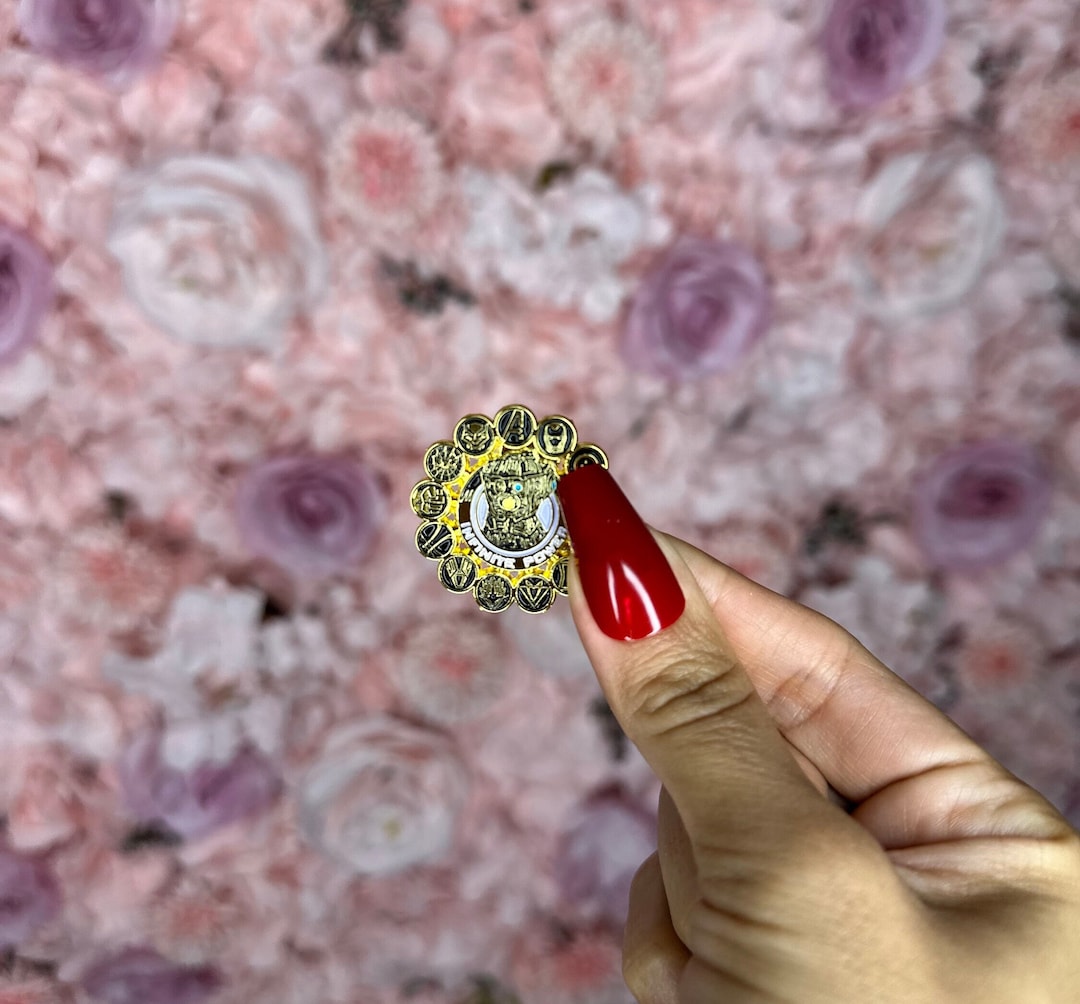 Thanos Hard Enamel Pin Marvel Pins Thanos Gauntlet Pin Infinity ...