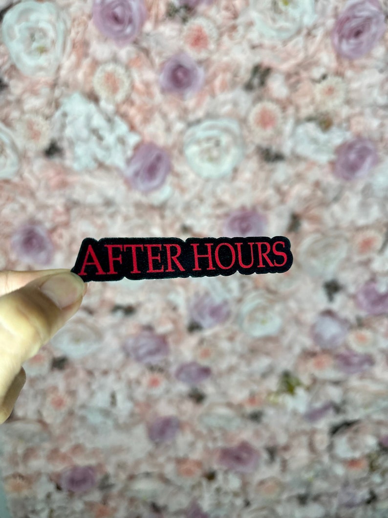 The Weeknd Holographic Sticker/the Weeknd After Hours - Etsy