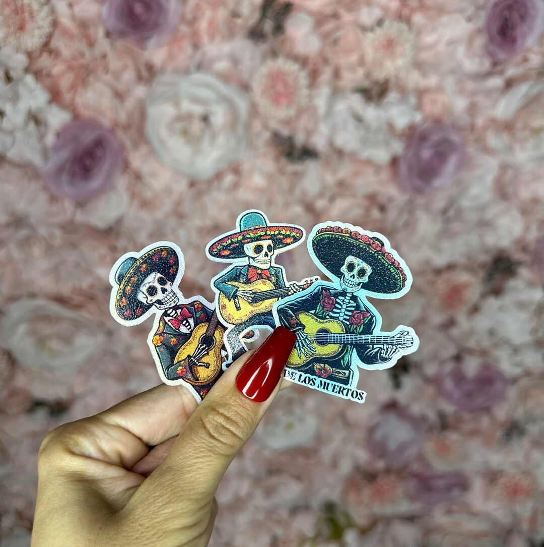 Holographic Dia De Los Muertos Mariachi Pack/ Mariachi Skeleton ...