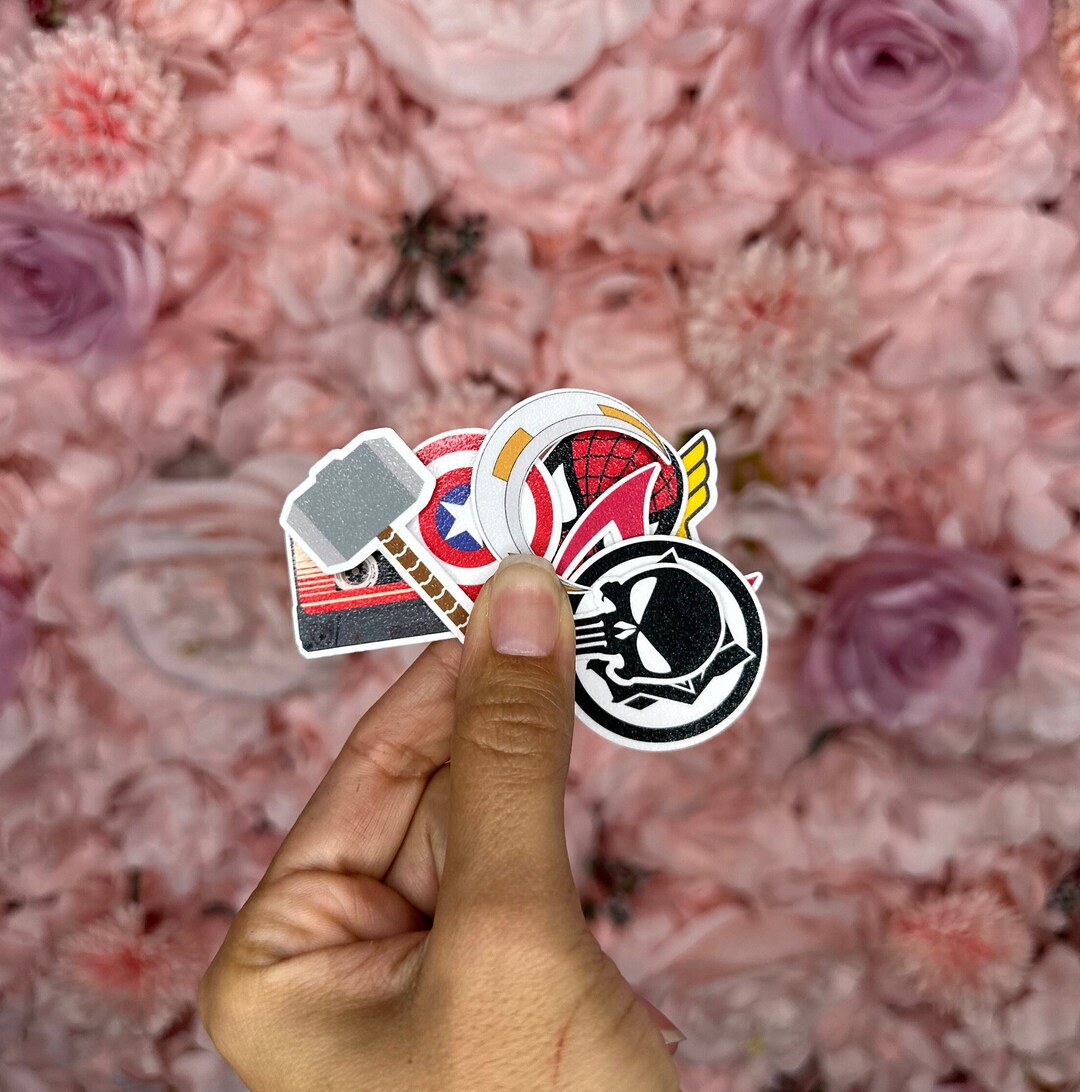 Laminated Marvel Superhero Sticker Pack of 10 Marvel Stickers Avengers ...