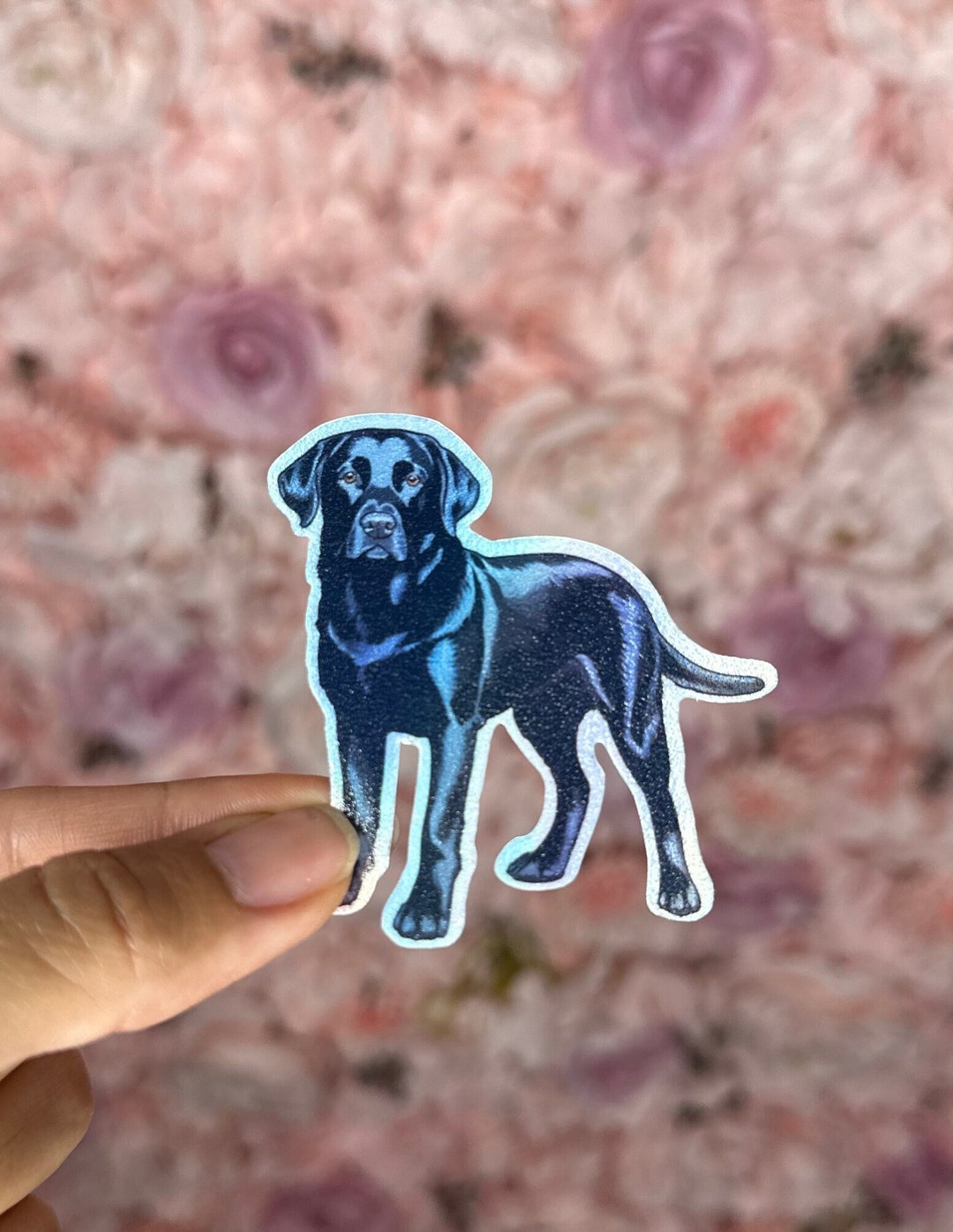 Holographic Labrador Retriever Sticker/ Dog Lover Sticker/ Adorable Dog ...