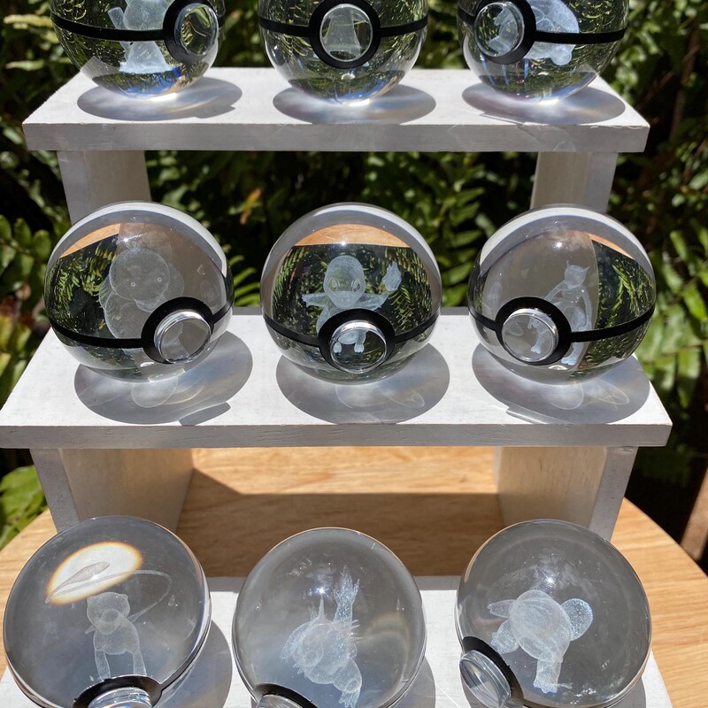 Crystal Pokeballs - Etsy
