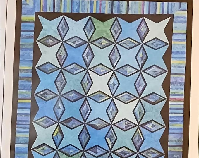Crystal Blue Quilt Pattern by Karen Montgomery - Etsy