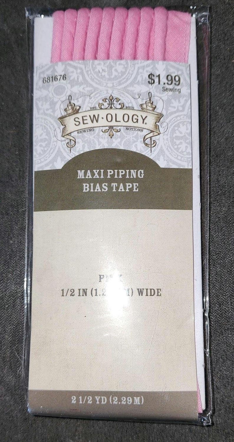 Sewology Maxi Piping Bias Tape 1/2 Inch - Etsy