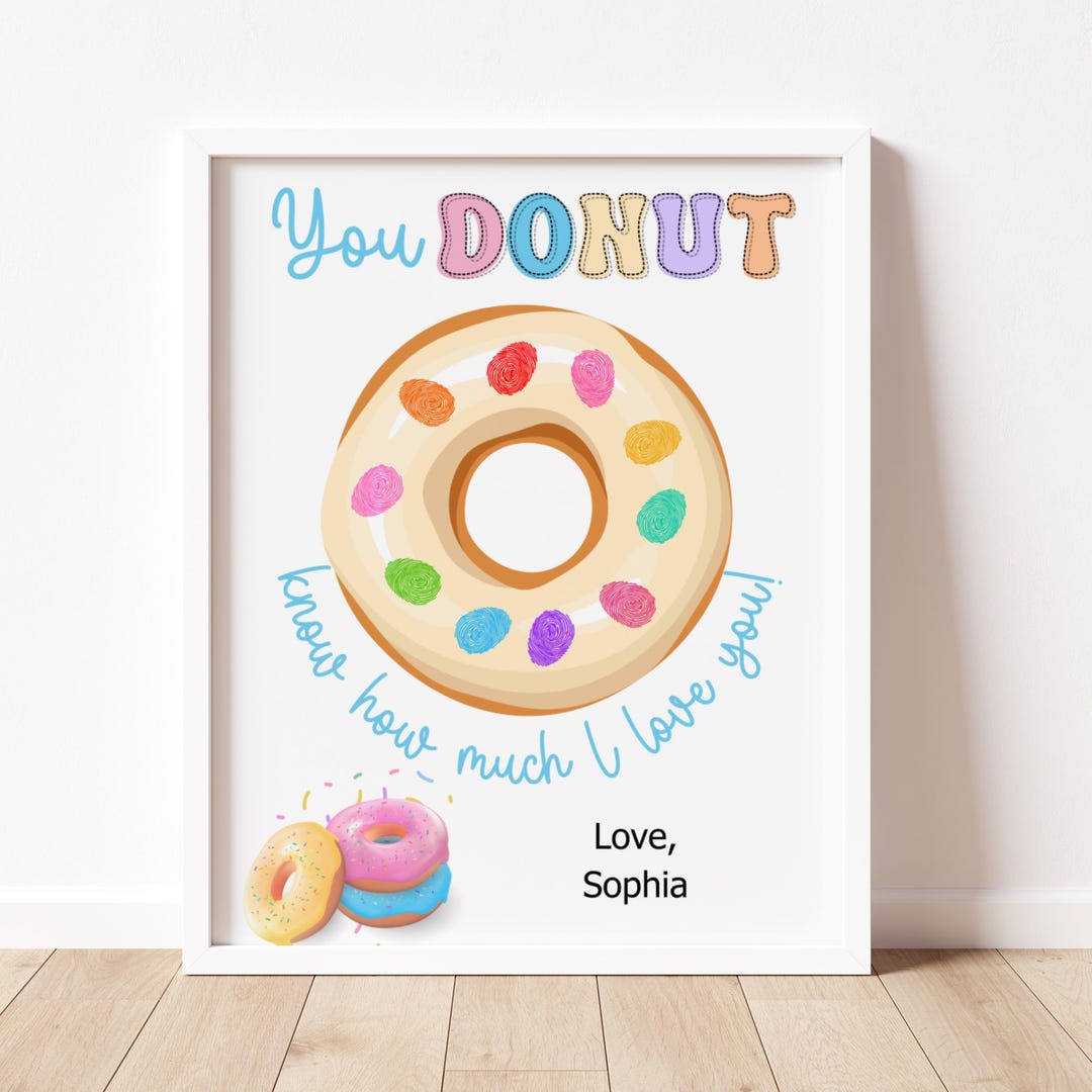 Donut Birthday, Grandparents Day, Mothers Day, Fathers Day Handprint ...