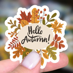 Fall Stickers Waterproof Cottagecore Stickers Cozy Fall Harvest Cute ...