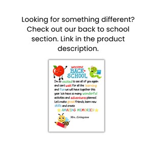 First Day of School Card From Teacher to Students Editable Card Welcome ...