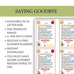 Substitute Teacher End of Year Letter to Students, Goodbye Letter From ...