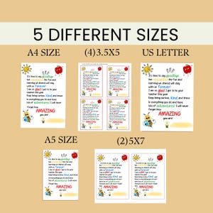 End of School Year Letter Printable, Goodbye Letter to Student ...