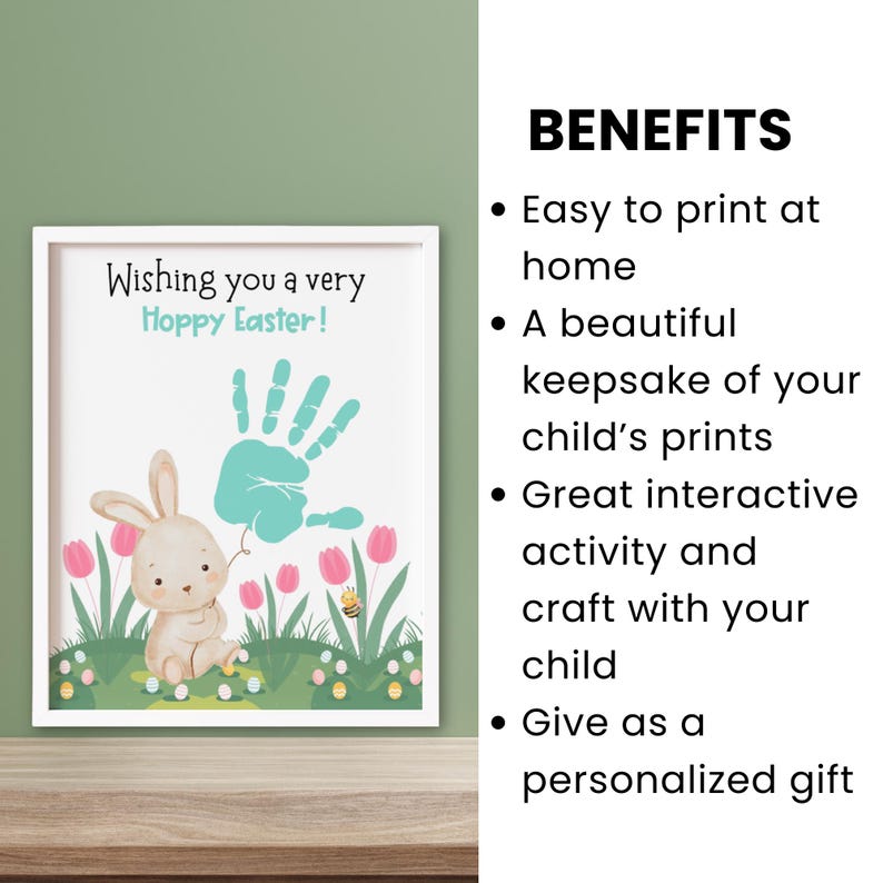 Spring and Easter Handprint Craft Bundle With Footprint, Fingerprint ...
