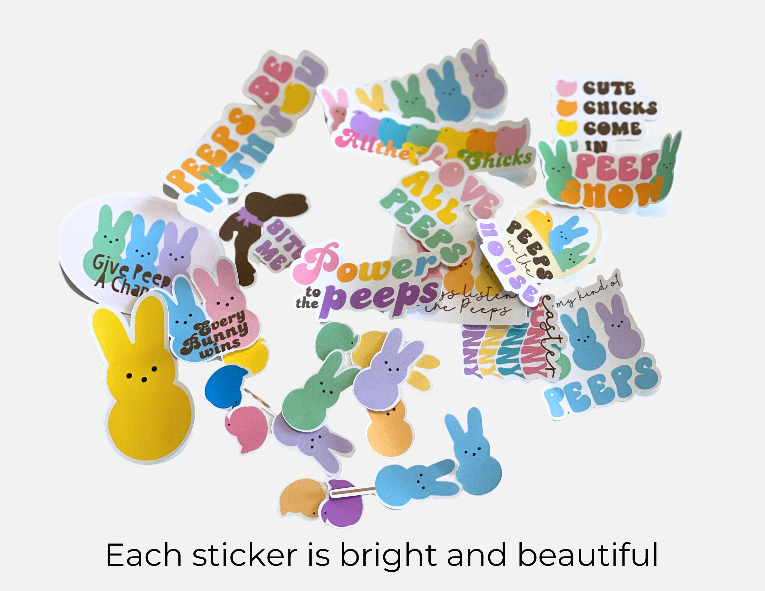 Peeps Stickers Pack for Water Bottles Laptops Notebooks - Etsy