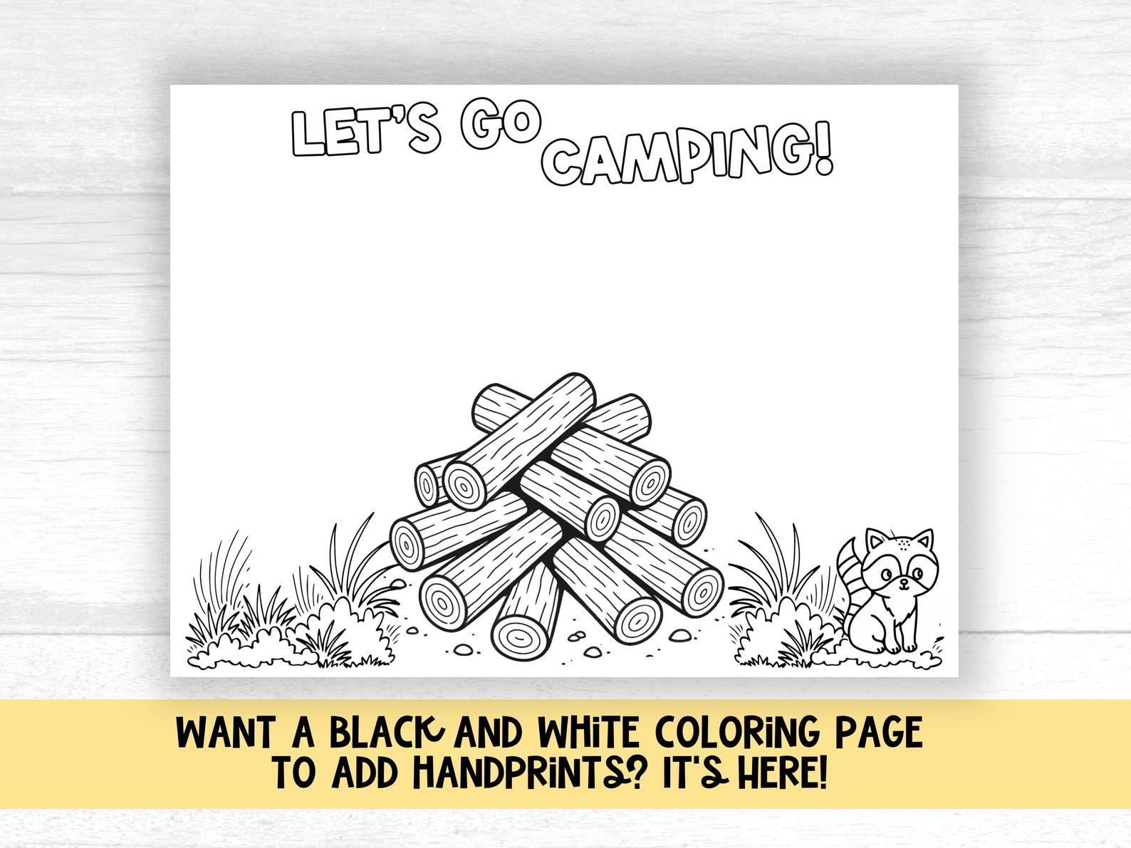 Camp Fire Craft, Camp Fire Handprint Art, Camp Coloring Page, Summer ...
