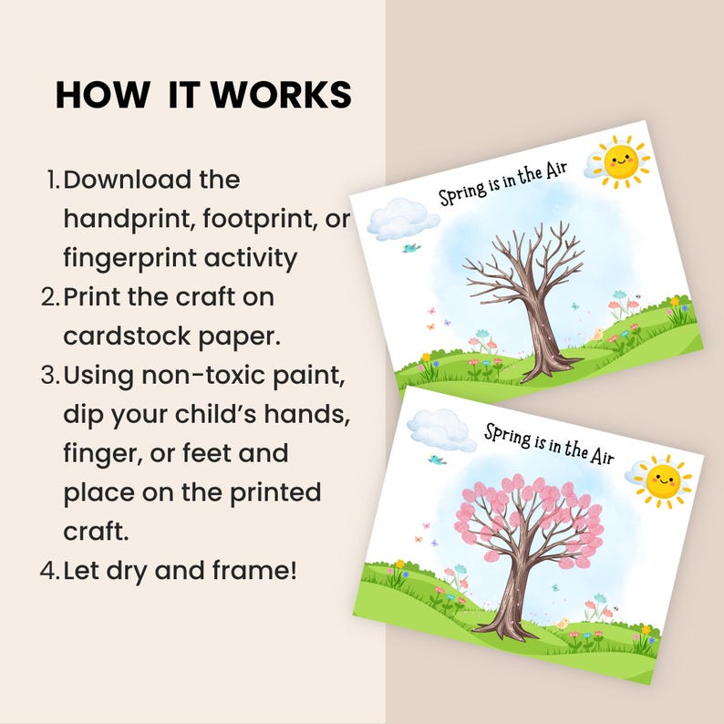 Spring Fingerprint Art, Fingerprint Tree Craft, Daycare Activity ...