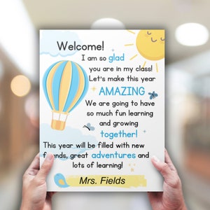 Welcome Letter for Students Bundle, Fillable First Day of School Poem ...
