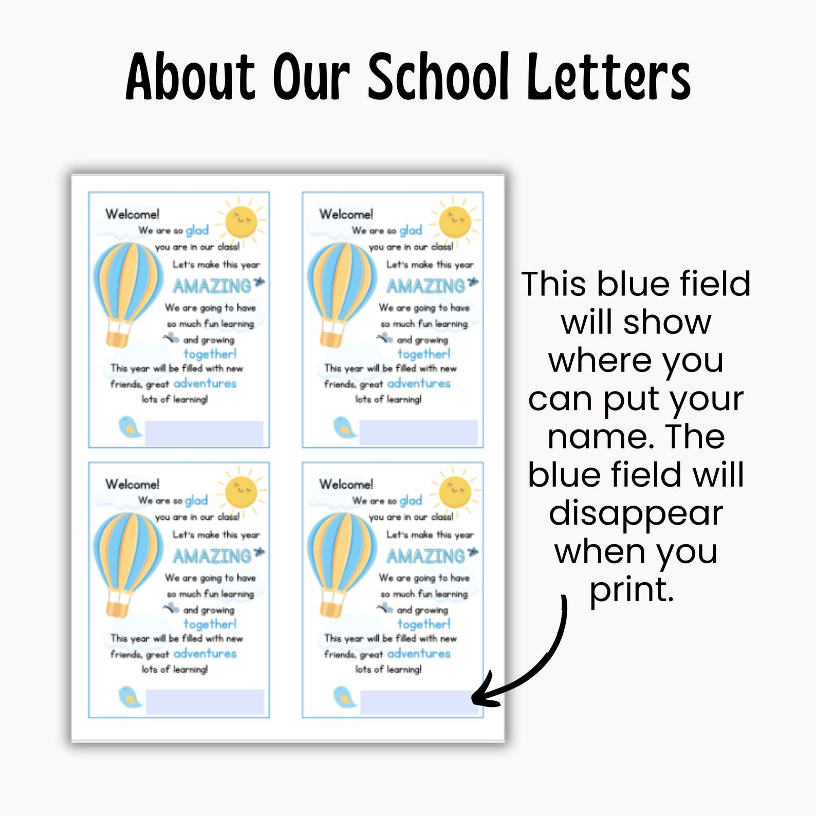 First Day of School Editable Printable for Back to School Welcome Back ...
