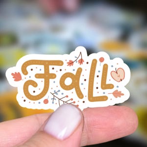 Fall Stickers Waterproof Cottagecore Stickers Cozy Fall Harvest Cute ...