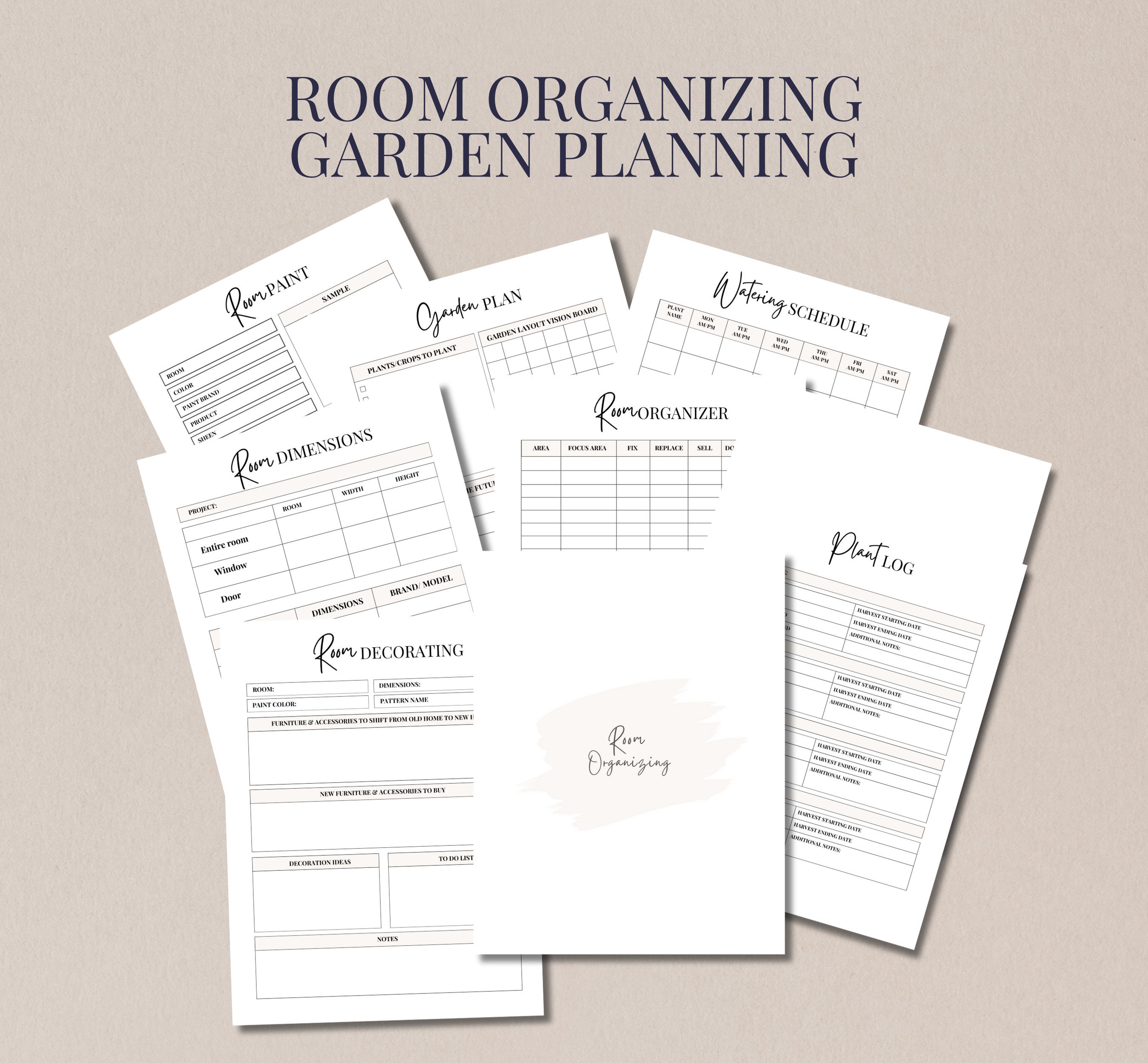 Household Planner Printable, Life Organizer, Home Management Tracker ...