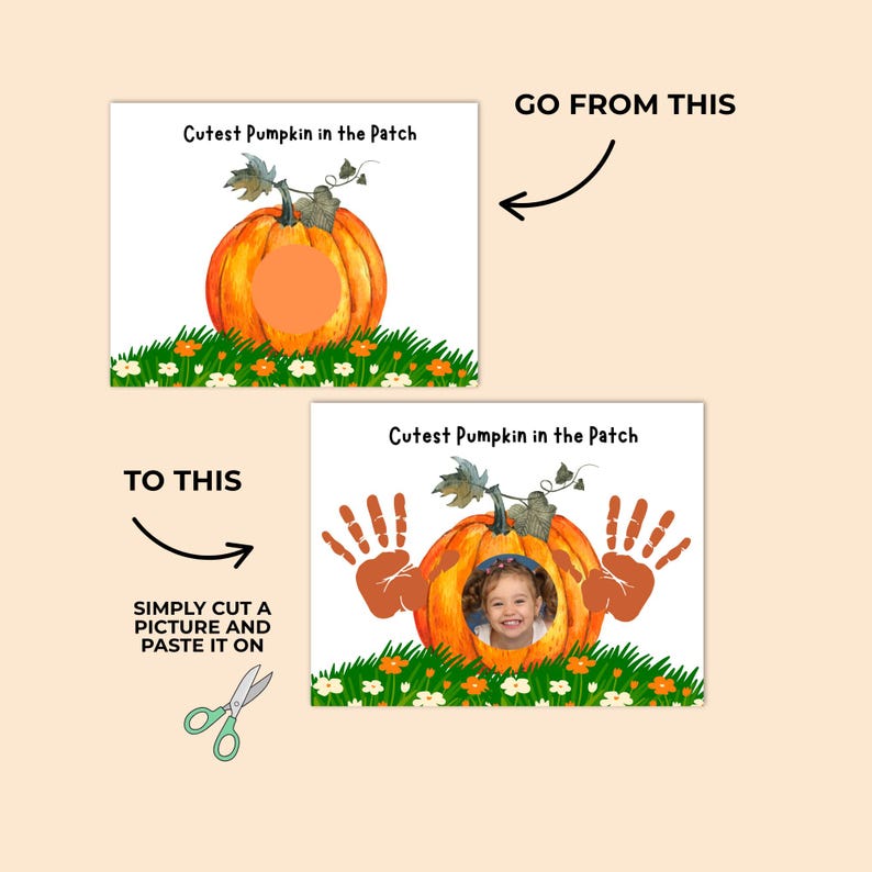 Pumpkin Handprint Art, Halloween Handprint Craft, Pumpkin Patch Craft ...