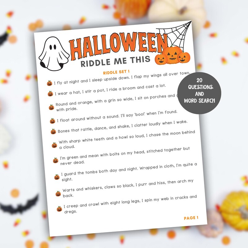 Riddle Me This Halloween - Etsy