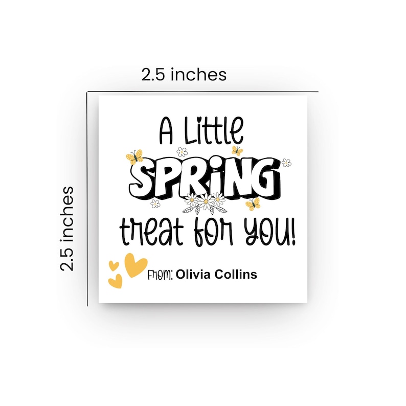 Editable Spring Gift Tag Printable | Teacher Appreciation & Student ...