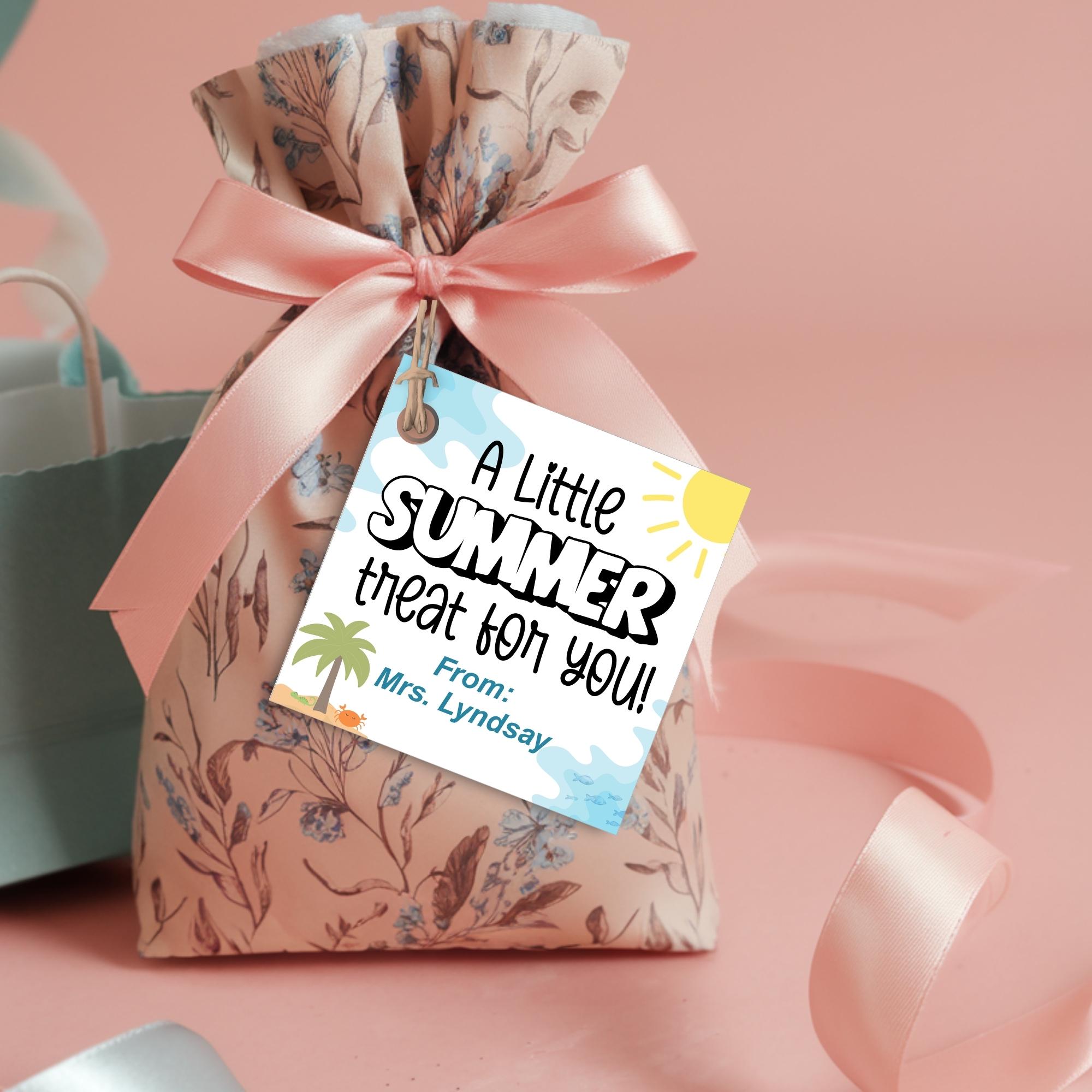 Editable Summer Gift Tag Printable | Teacher & Student Appreciation ...