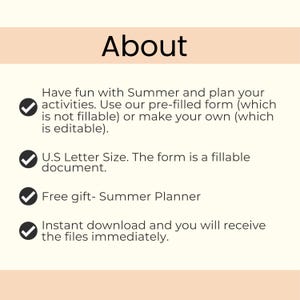 Editable Summer Bucket List Printable, Fun Family Activities Planner ...