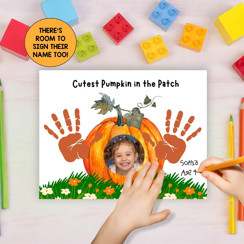 Pumpkin Handprint Art, Halloween Handprint Craft, Pumpkin Patch Craft ...