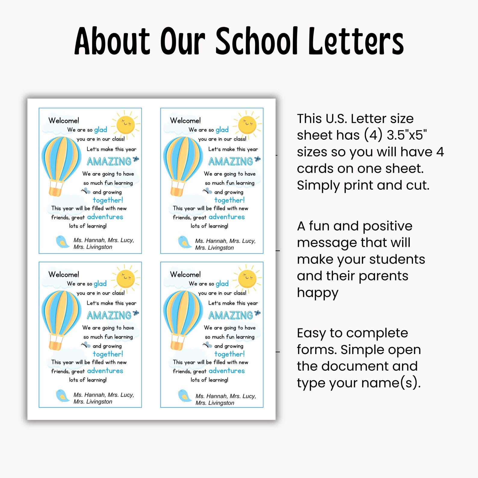 First Day of School Editable Printable for Back to School Welcome Back ...