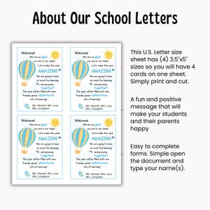 First Day of School Editable Printable for Back to School Welcome Back ...