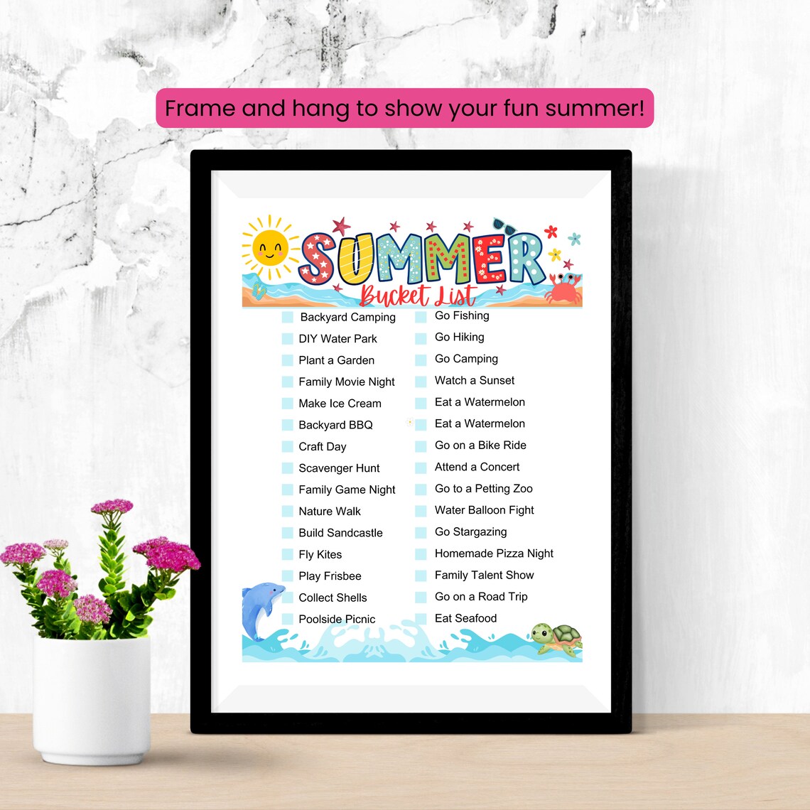 Editable Summer Bucket List Printable, Summer Activities for Kids and ...