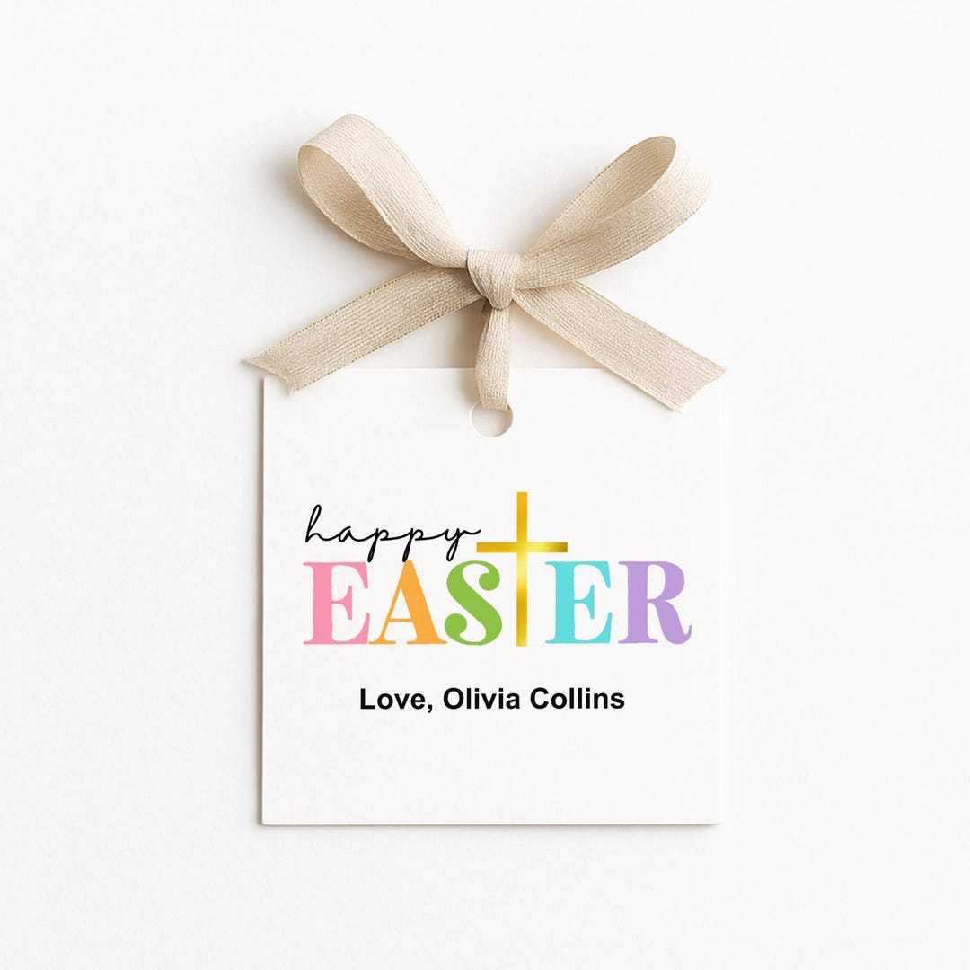 Christian Easter Gift Tags for Sunday School, Church, Faith Based ...