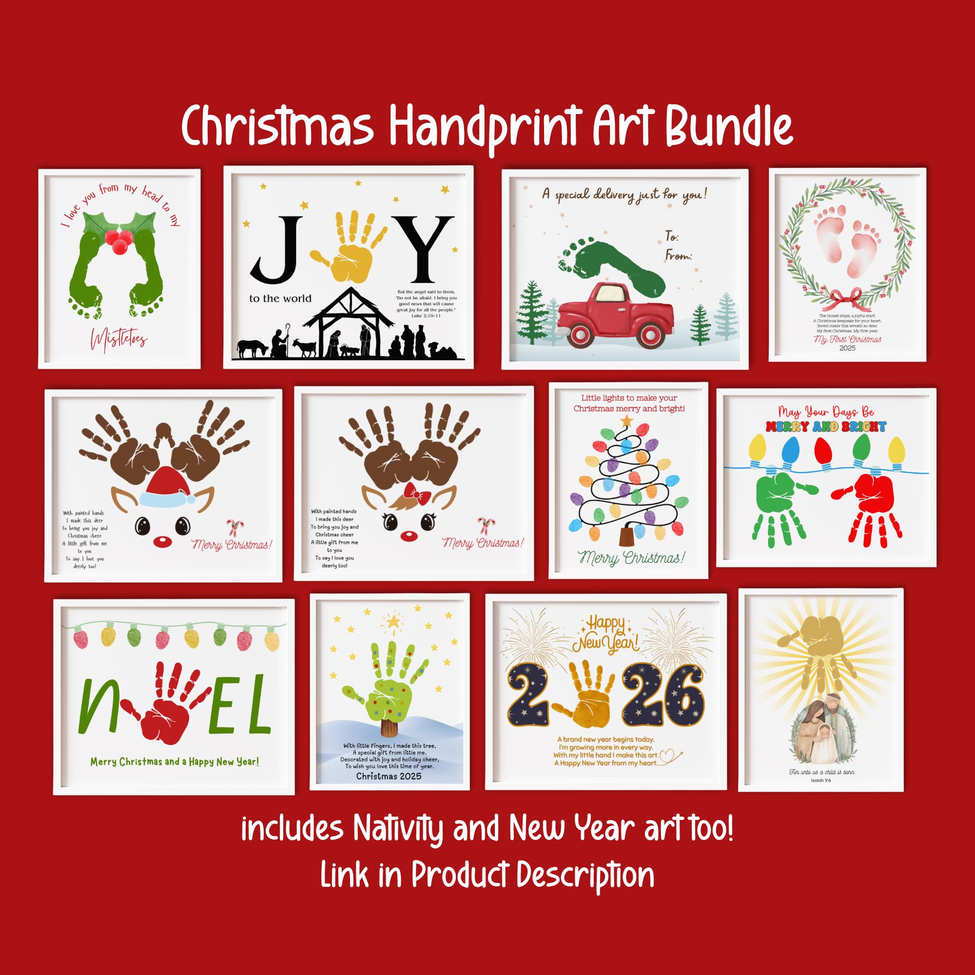 Christmas Handprint Snow Globe Craft With Photo Frame, Toddler ...