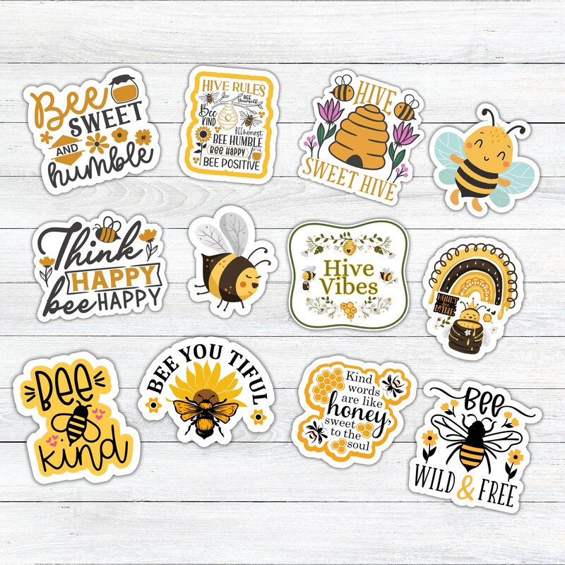 Bee Stickers - Etsy