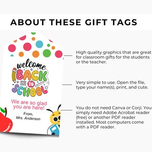 Fillable Teacher Appreciation Gift Tag Printable, Teacher Thank You ...