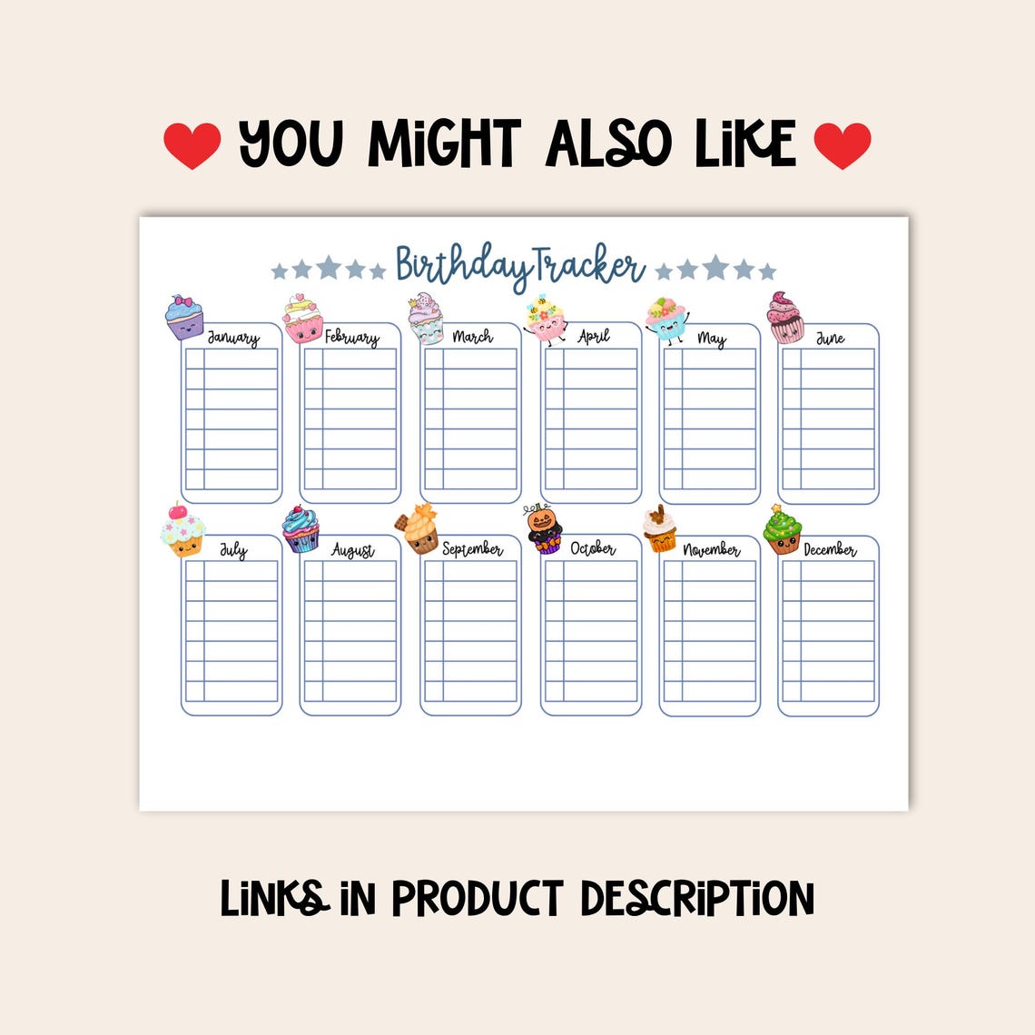 Hip Hip Hooray Happy Birthday Gift Tags, Student Favors Printable ...